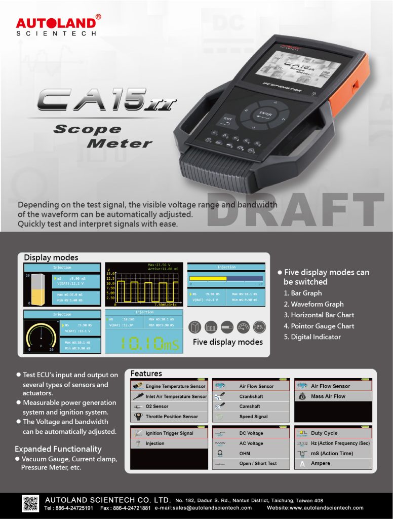 Autoland CA15 Scope Meter For Sale - RyansAutomotive.ie