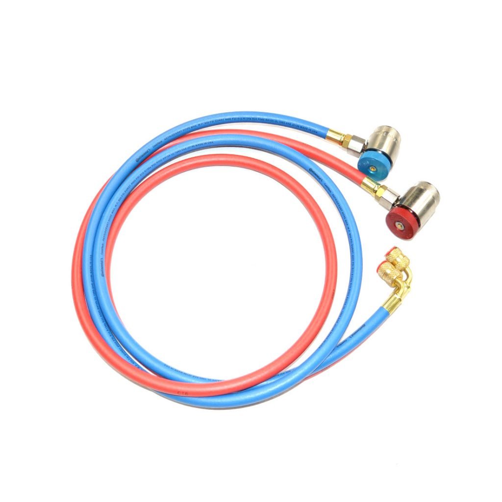 1.5 metre hose with R1234yf quick couplers for Nitrogen leak testing ...